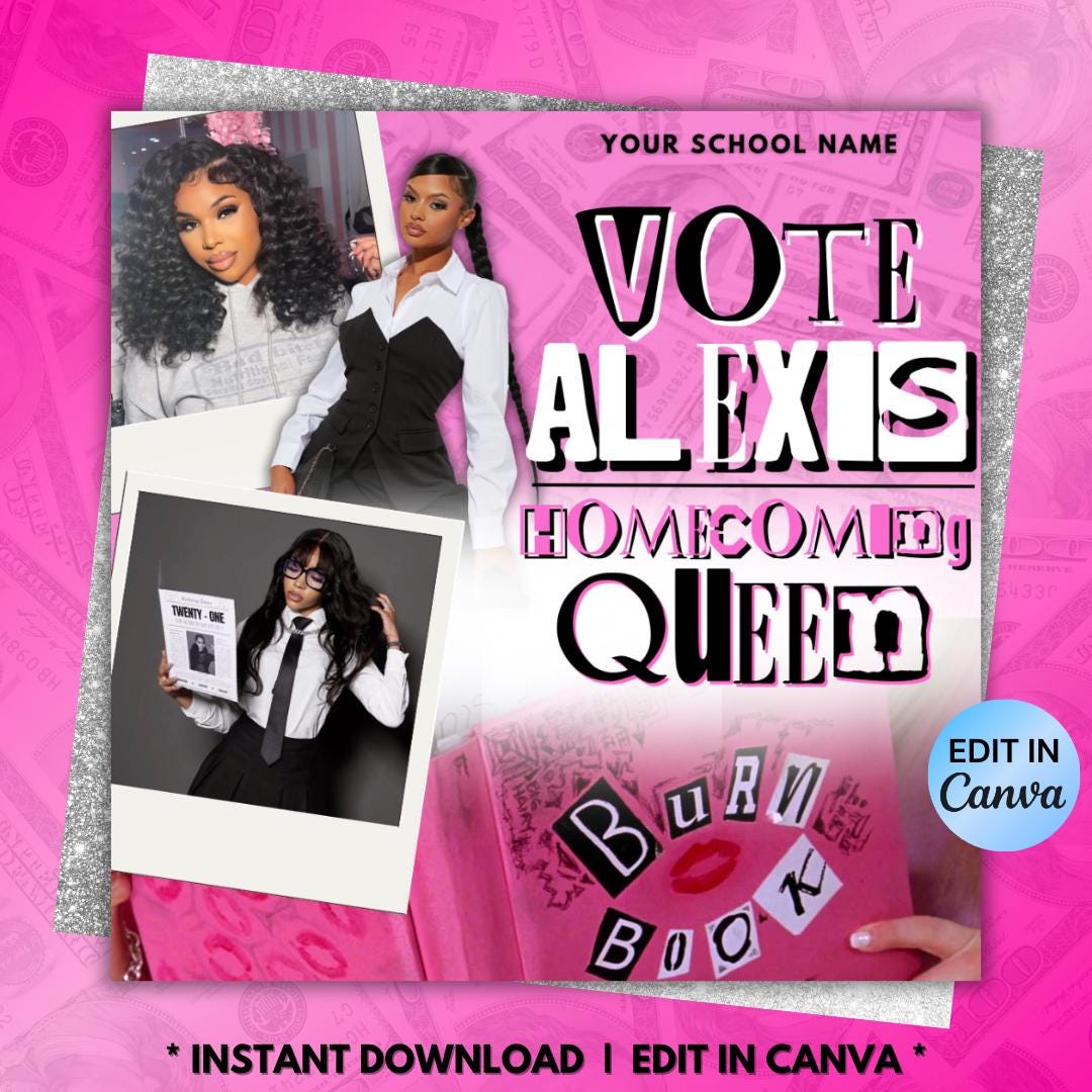 Prom Queen Flyer, Prom Queen Campaign Flyer, Prom Season Flyer, Prom ...