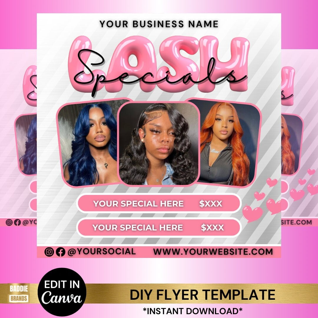 Lash Booking Flyer, Lash Flyer, Lash Tech Flyer, Lash Appointments ...