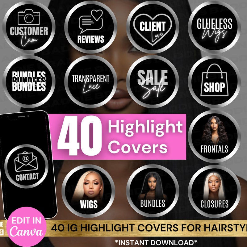 Highlight Covers - Etsy