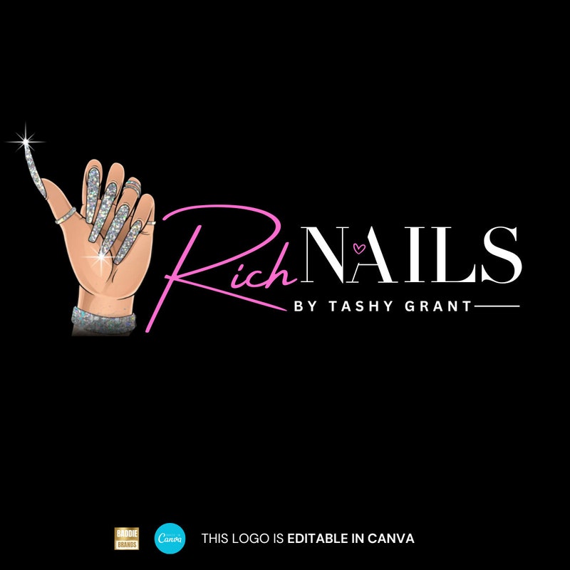 Nails Logo Design - Etsy