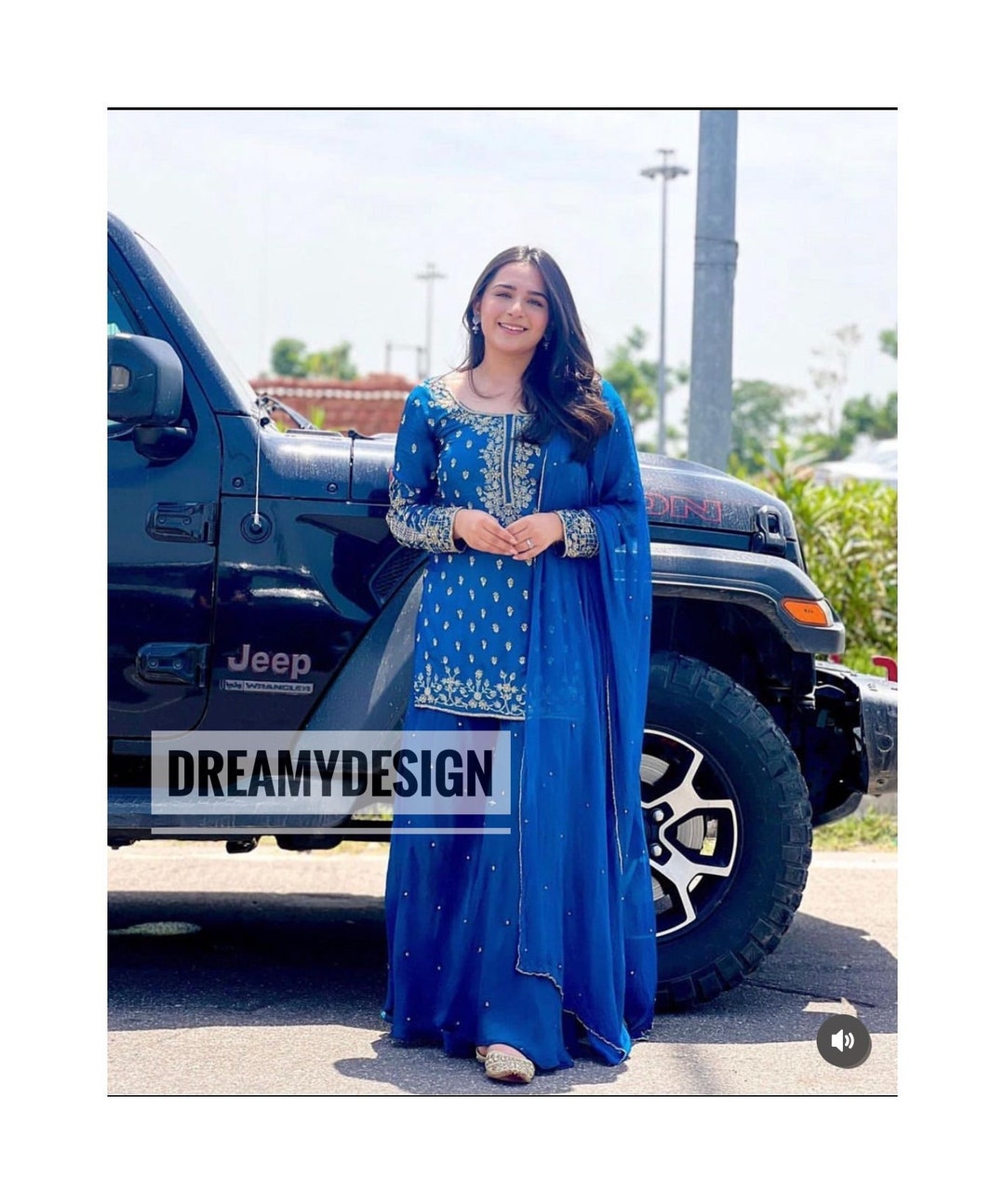 Indian Wear Kameez Sharara & Dupatta Set designer Punjabi - Etsy