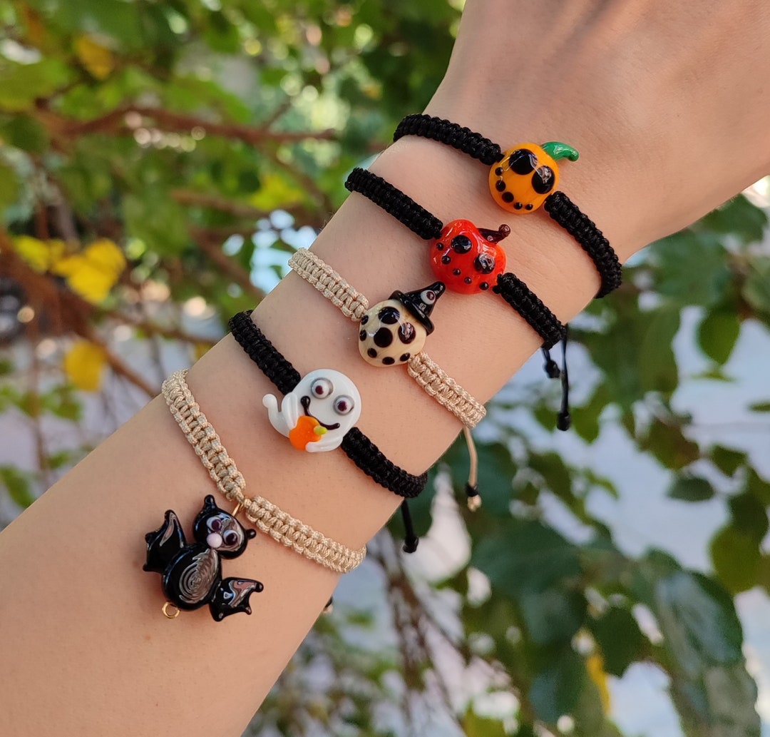Halloween Macrame Murano Glass Series Beads Halloween - Etsy
