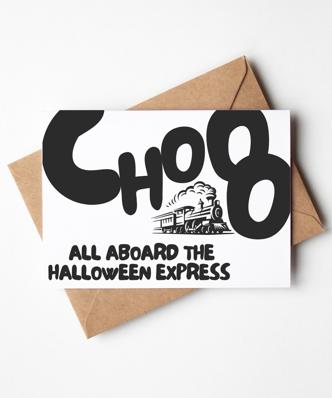 Halloween Express Greeting Card | Train-themed Halloween Card ...