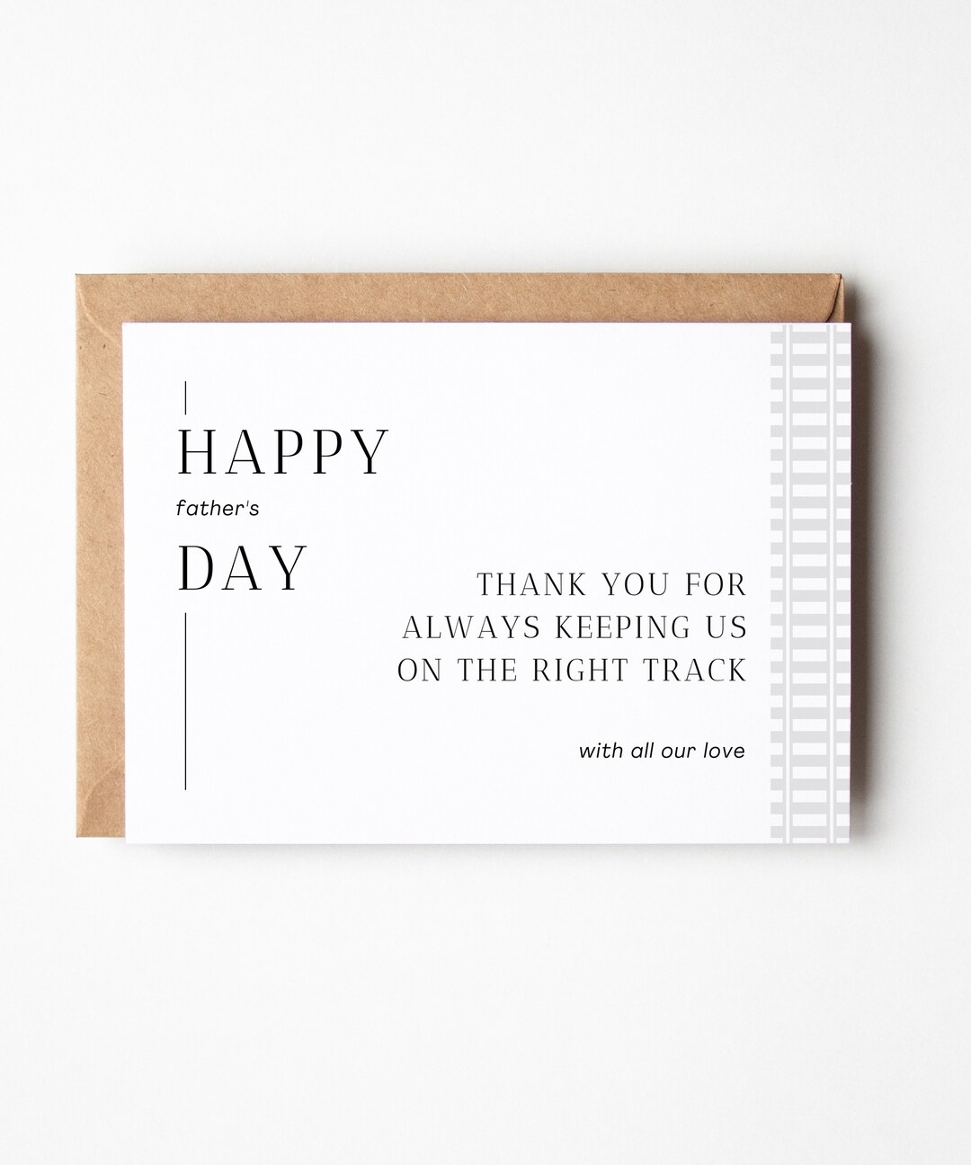 Keeping Us on Track Father's Day Card | Train-themed Father's Day Card ...