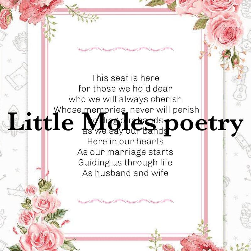 Empty Chair Poem - Etsy UK