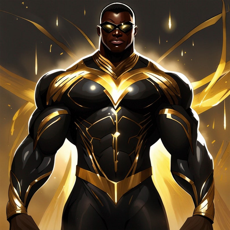 The Motivator" – Black Superhero Fantasy Art | Digital Download Bundle ...