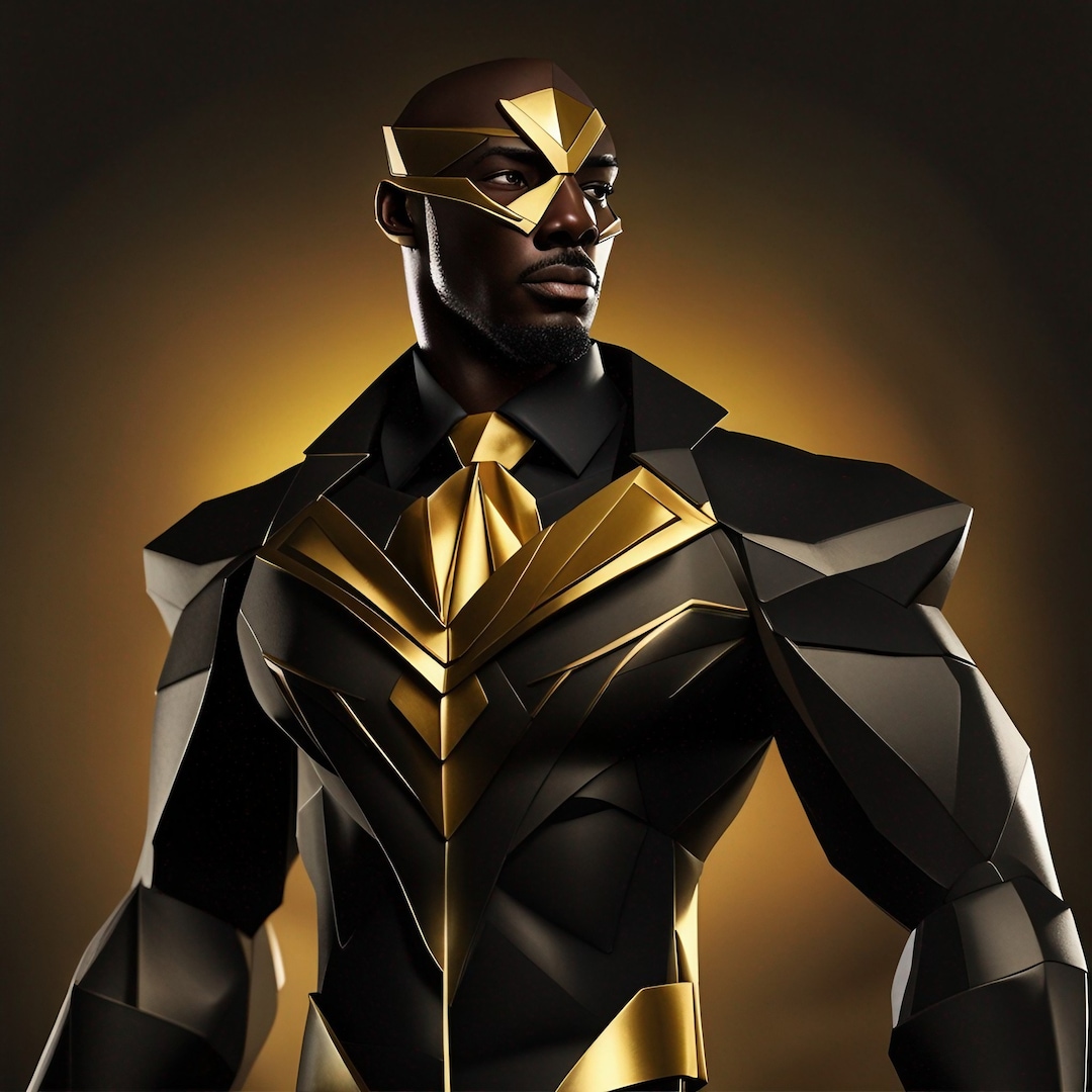 The Motivator" – Black Superhero Digital Art Bundle | Resilience ...