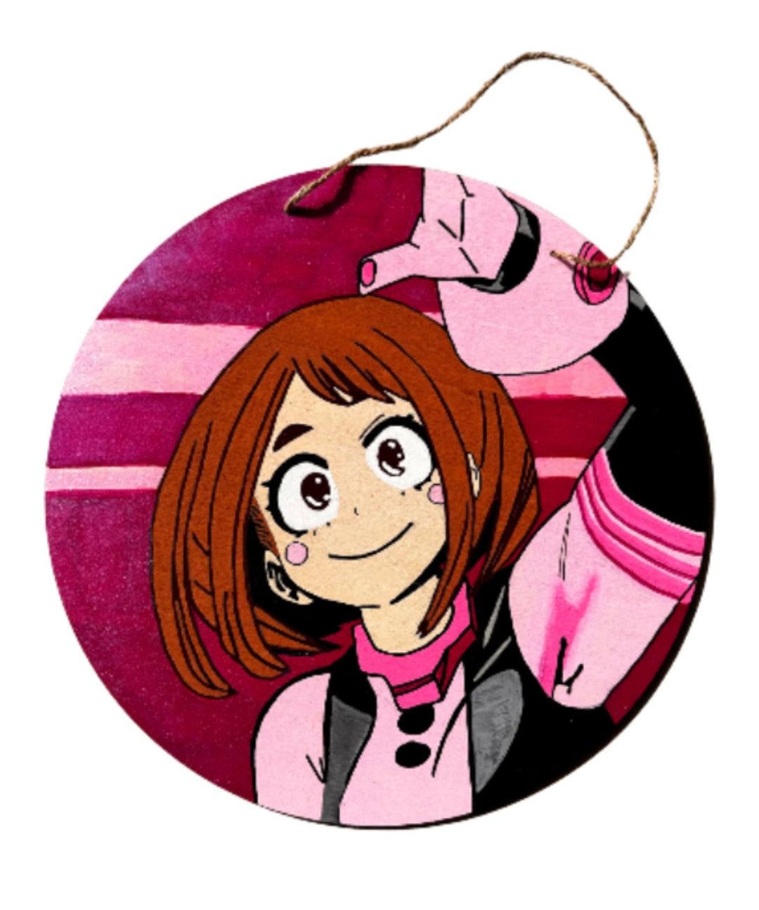 Ochaco Uraraka My Hero Academia Pink Anime Cartoon Charater Wall/door ...