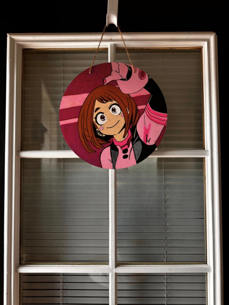 Ochaco Uraraka My Hero Academia Pink Anime Cartoon Charater Wall/door ...