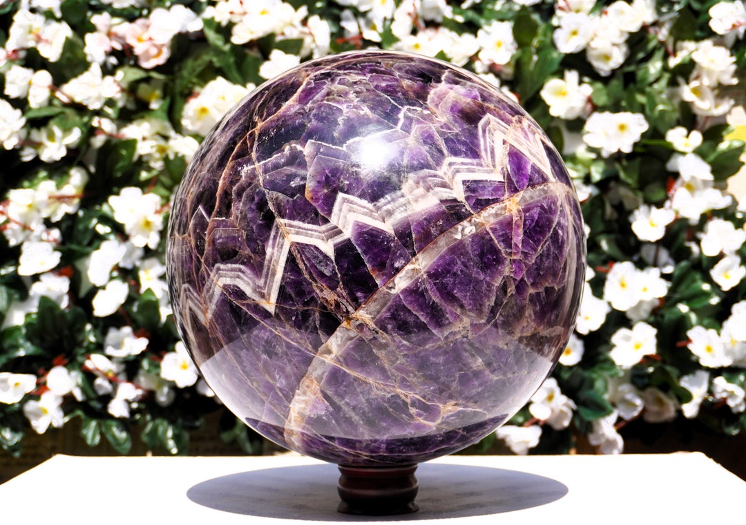 Large 300MM Amethyst Sphere: African Healing Crystal - Etsy