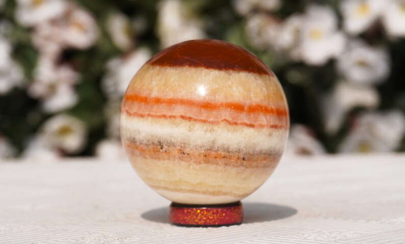 Dali Jasper Sphere: Large Pork Stone Crystal, Healing Metaphysical ...