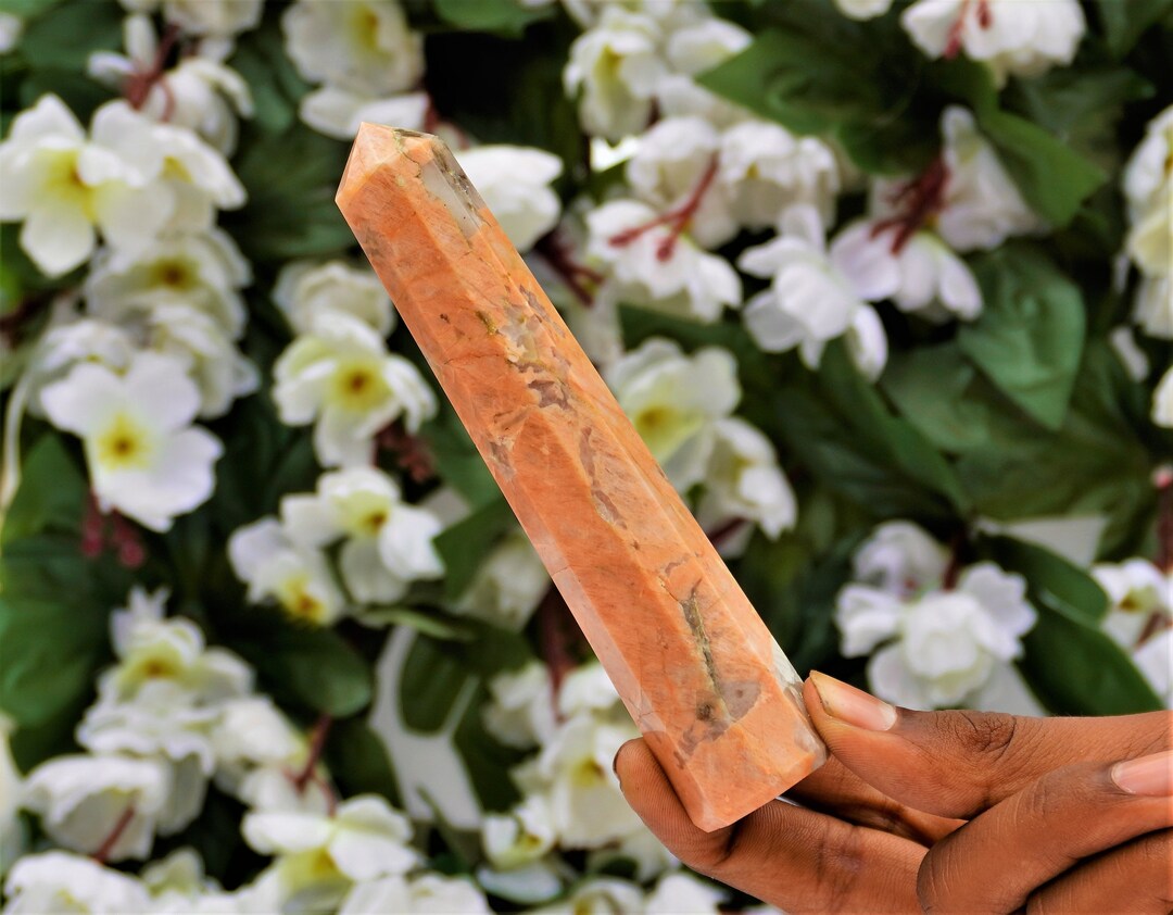Beautiful Large ~ 130MM | Natural Pink Rosophia Stone , Rose Peach ...