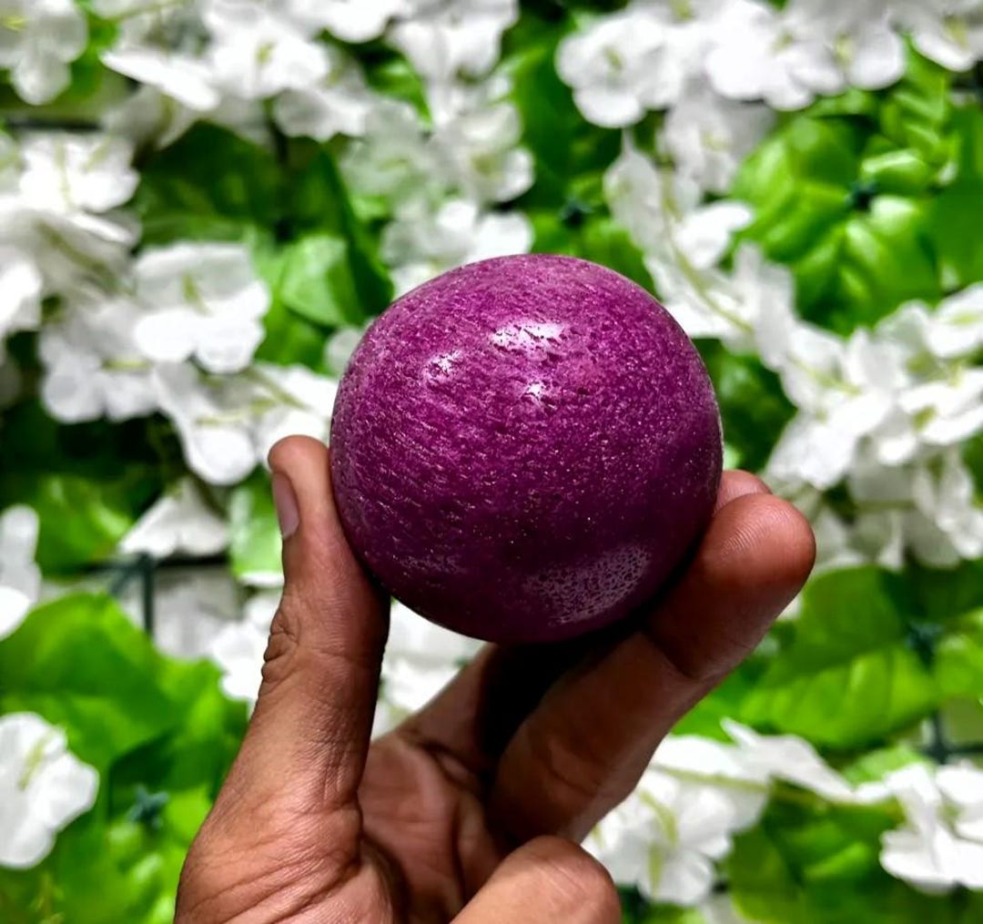 Honeycomb Ruby Sphere: Natural Crystal Healing Stone (50mm) - Etsy