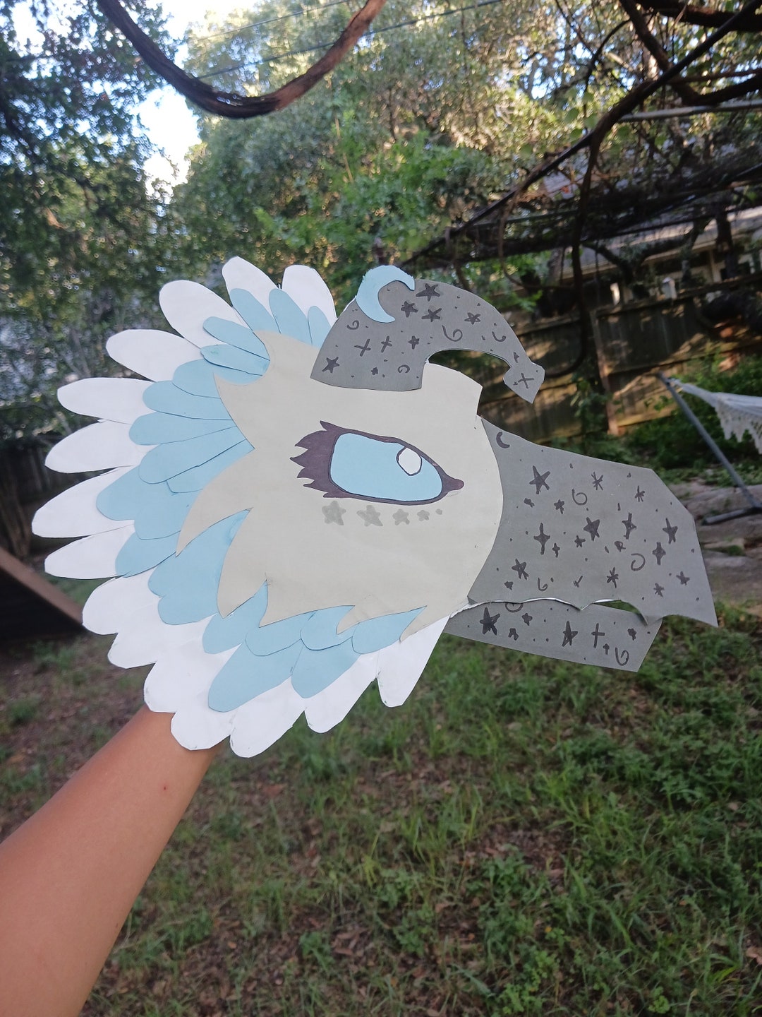 Moon Themed Paper Dragon Hand Puppet - Etsy Australia