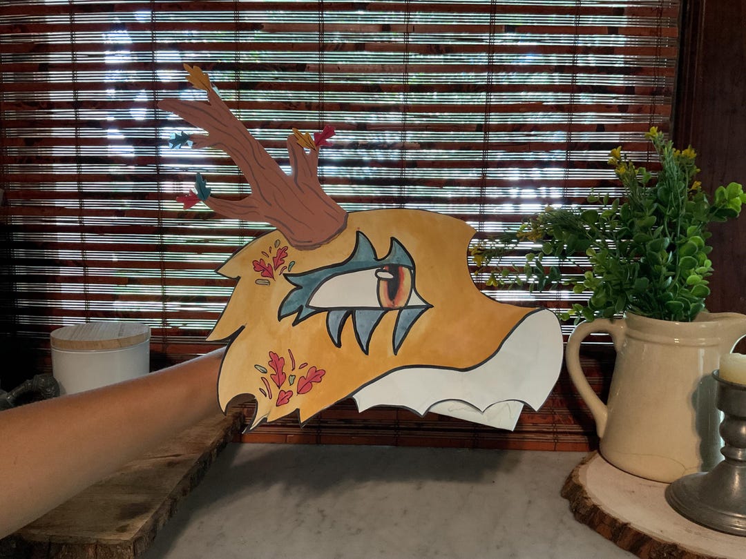 Fall/autumn Themed Paper Dragon Hand Puppet - Etsy