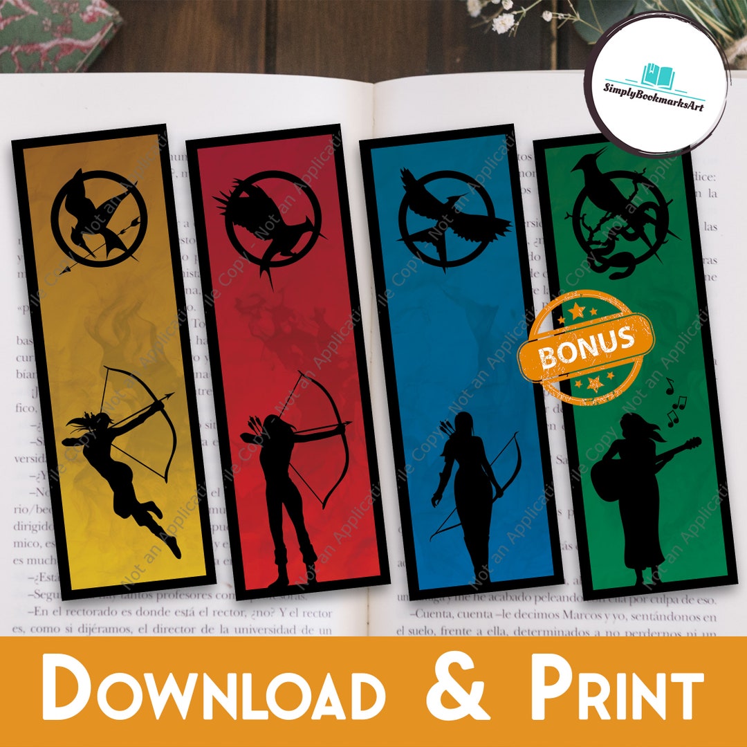 Bundle Hunger Games Bookmarks Ballad of Songbird and Snake downloadable ...