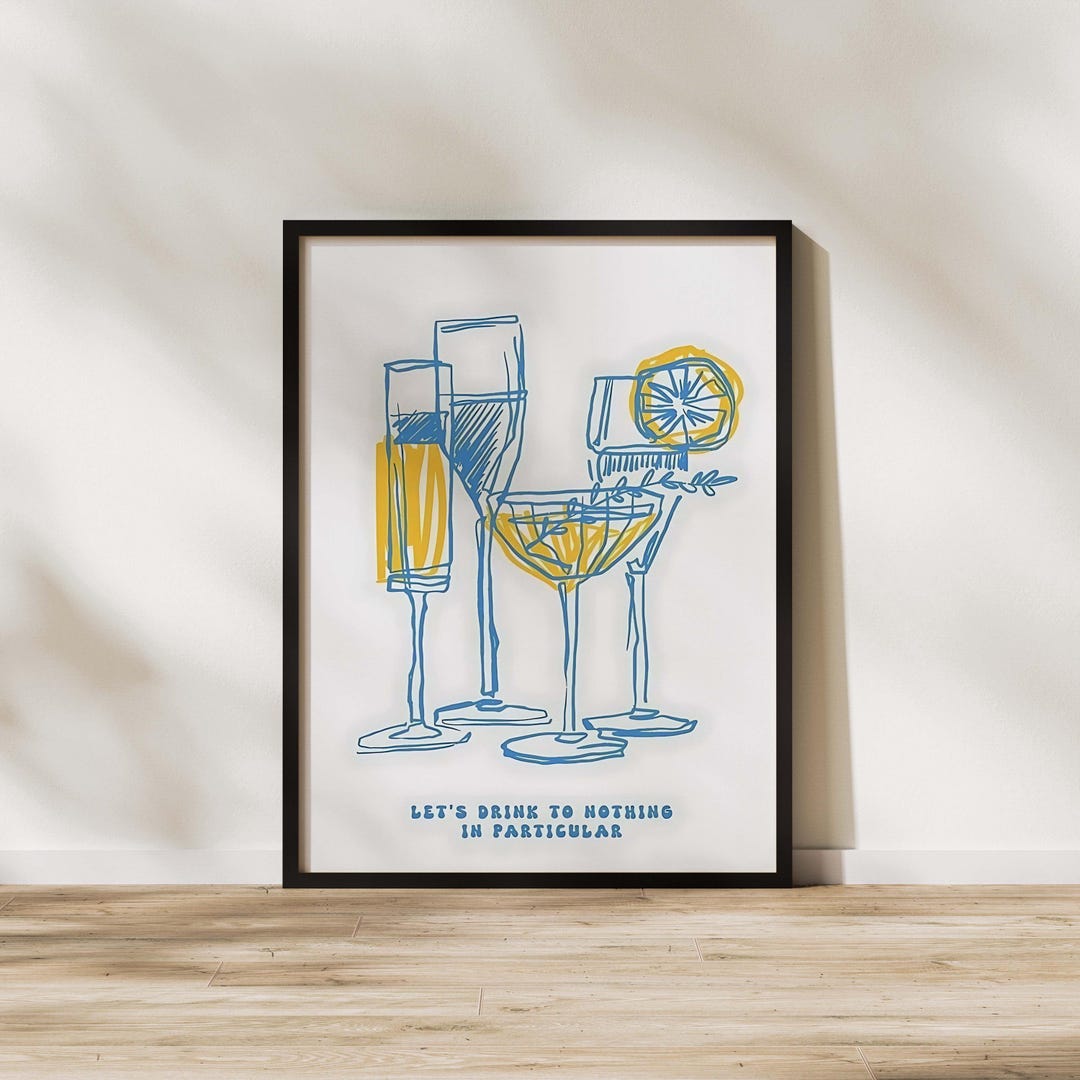 Cocktail Poster,prints Coquette Aesthetic Maximalist Decor Vintage Wall ...