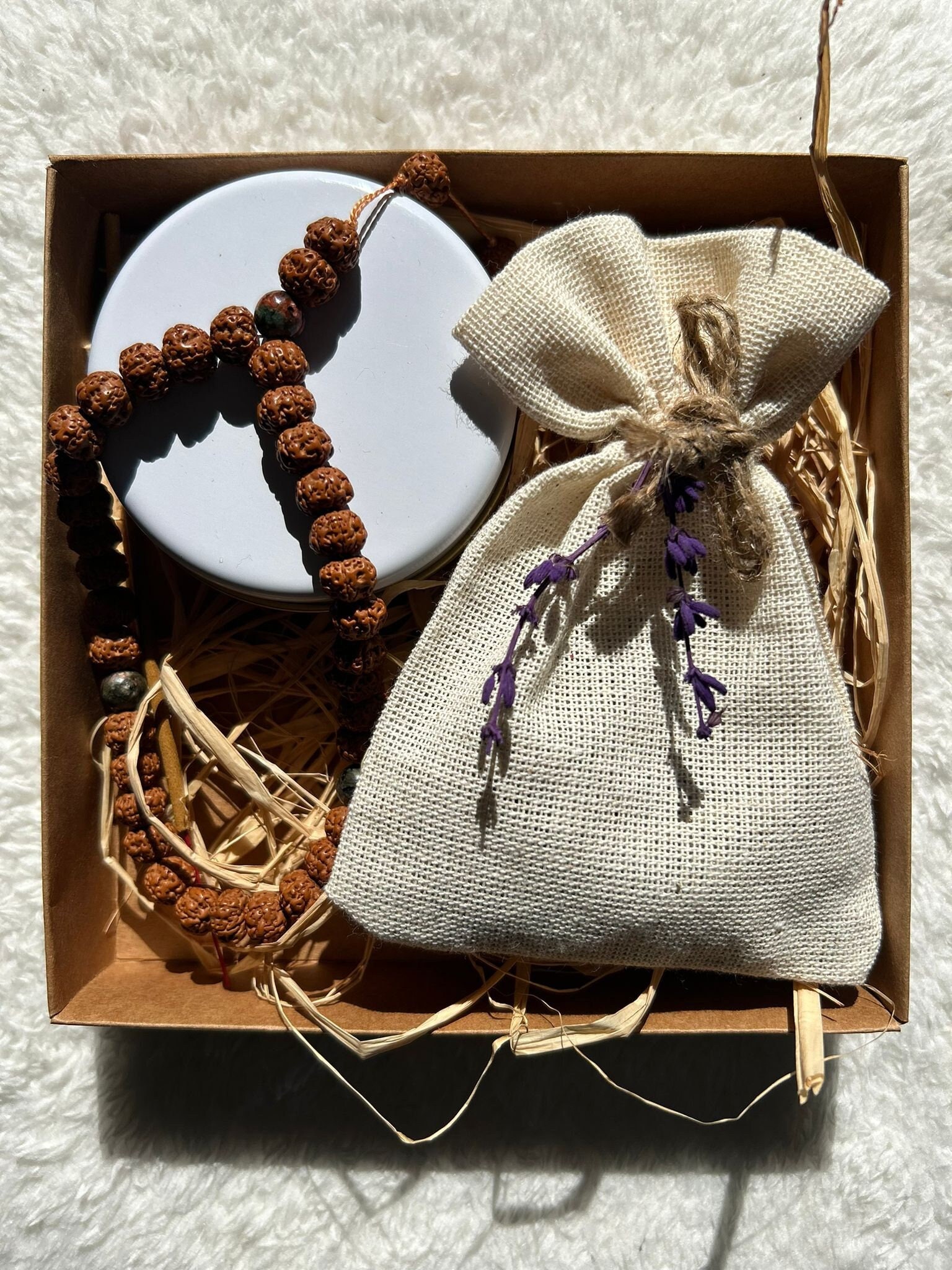 Rudraksha Beads Spiritual Ritual Sleeping Bag,satchel With Herbs for ...