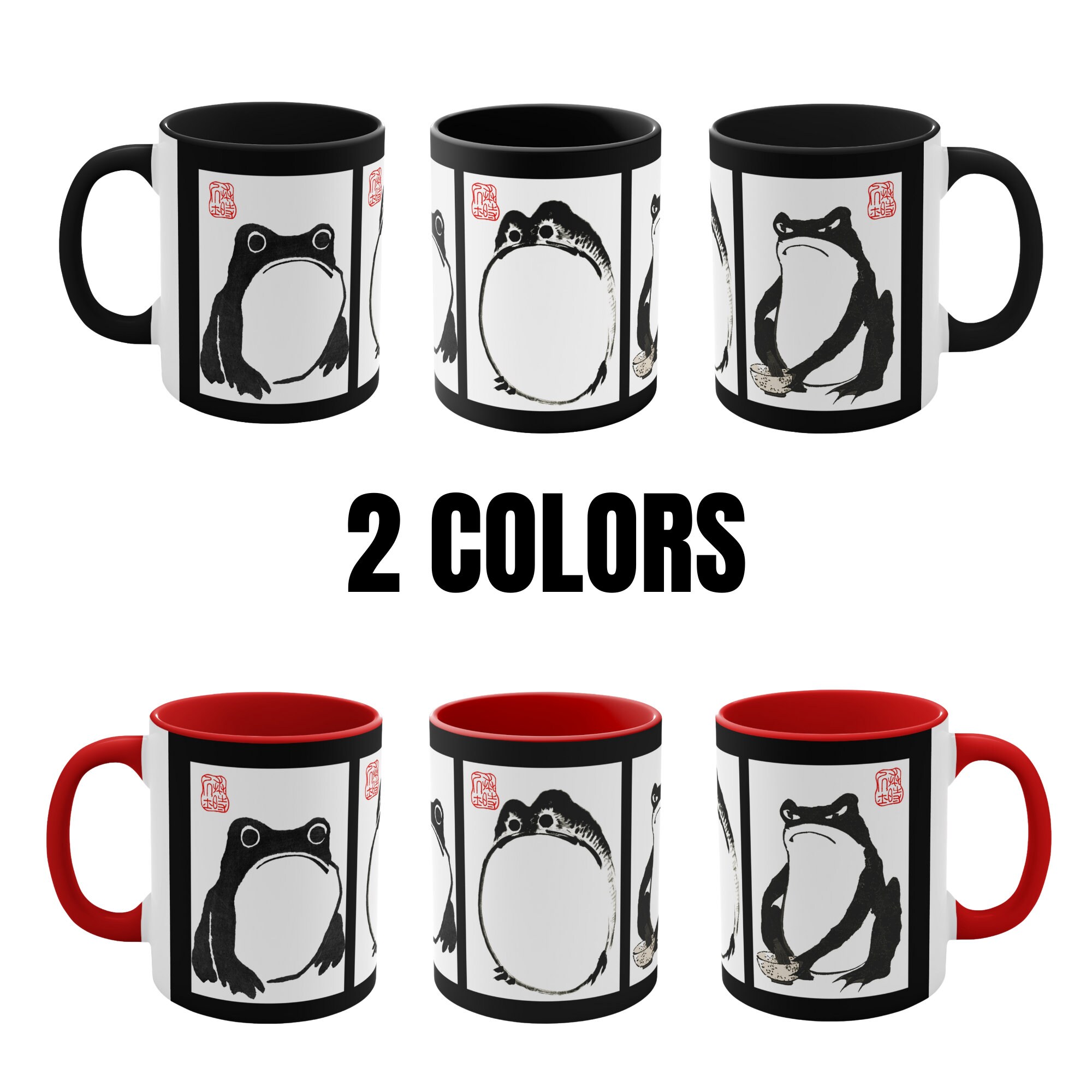 Frog Mug Unimpressed Frog Coffee Mug, Funny Grumpy Frog Gifts, Frog ...