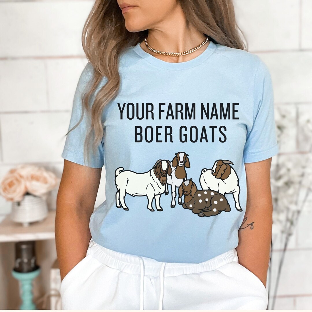 Boer Goat Shirt Custom Show Goat Tee Personalized Boer Goats Shirt ...