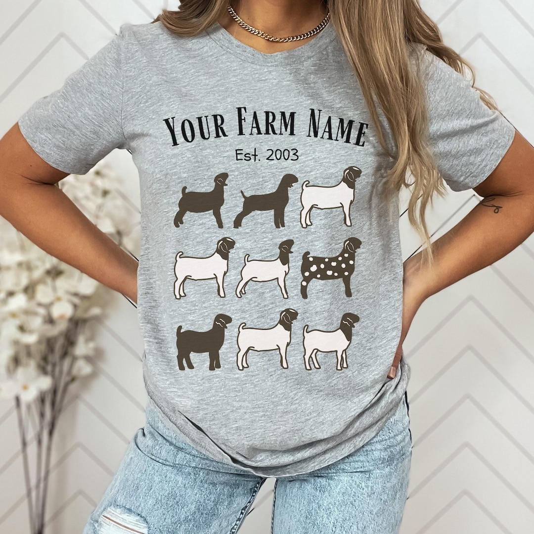 Boer Goat Shirt, Show Goat T-shirt UNISEX, Show Goat Mom Shirt, Goat ...