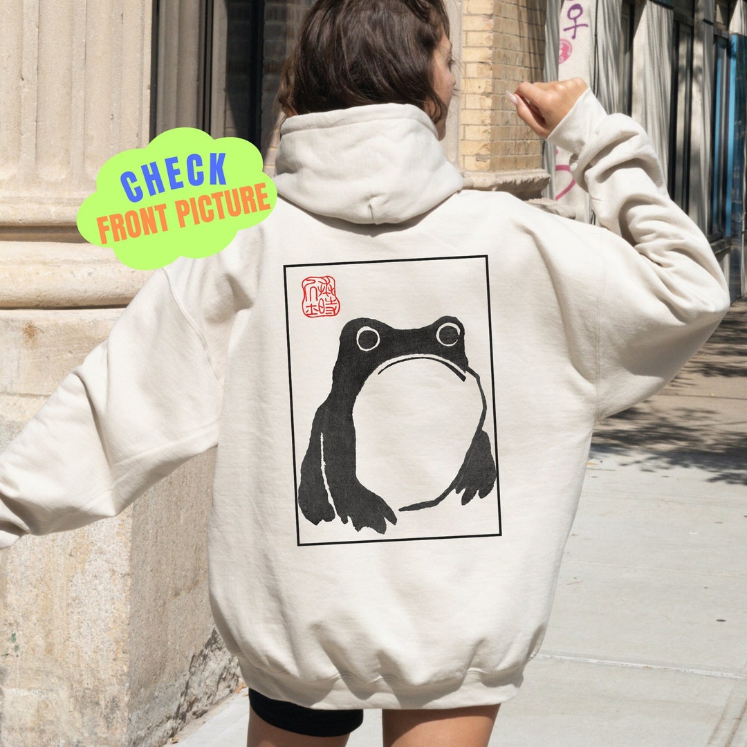 Unimpressed Frog Hoodie, Grumpy Frog Sweat Shirt, Frog Sweatshirt ...