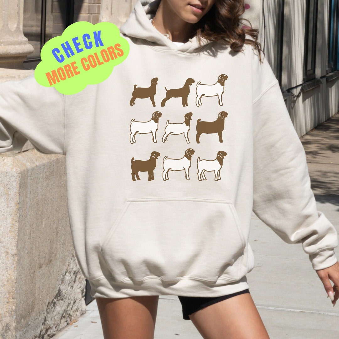 Goat Sweatshirt Hoodie UNISEX Boer Goat Shirt Hoodie Show - Etsy