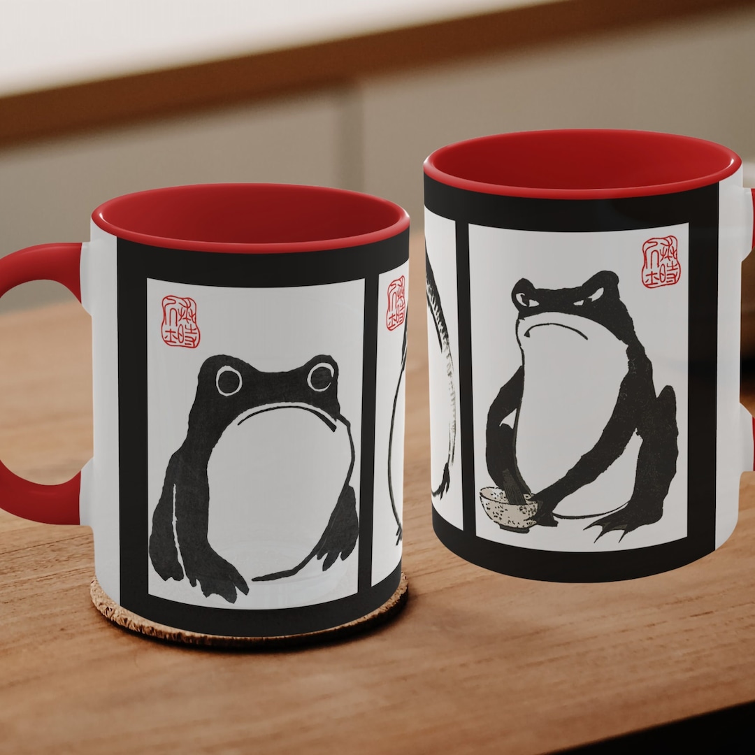 Frog Mug Unimpressed Frog Coffee Mug, Funny Grumpy Frog Gifts, Frog ...