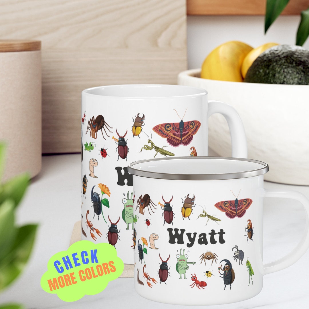 Insect Mug, Personalized Mug for Kids, Hot Cocoa Mug for Kids, Bug Mug ...