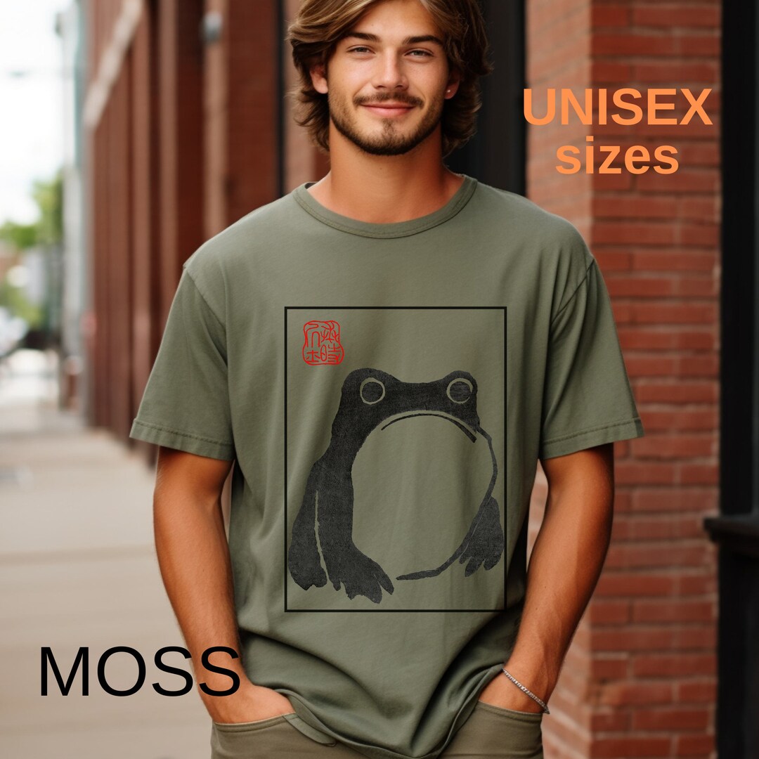 Japan Frog Shirt Men Comfort Colors UNISEX Unimpressed Frog T-shirt ...