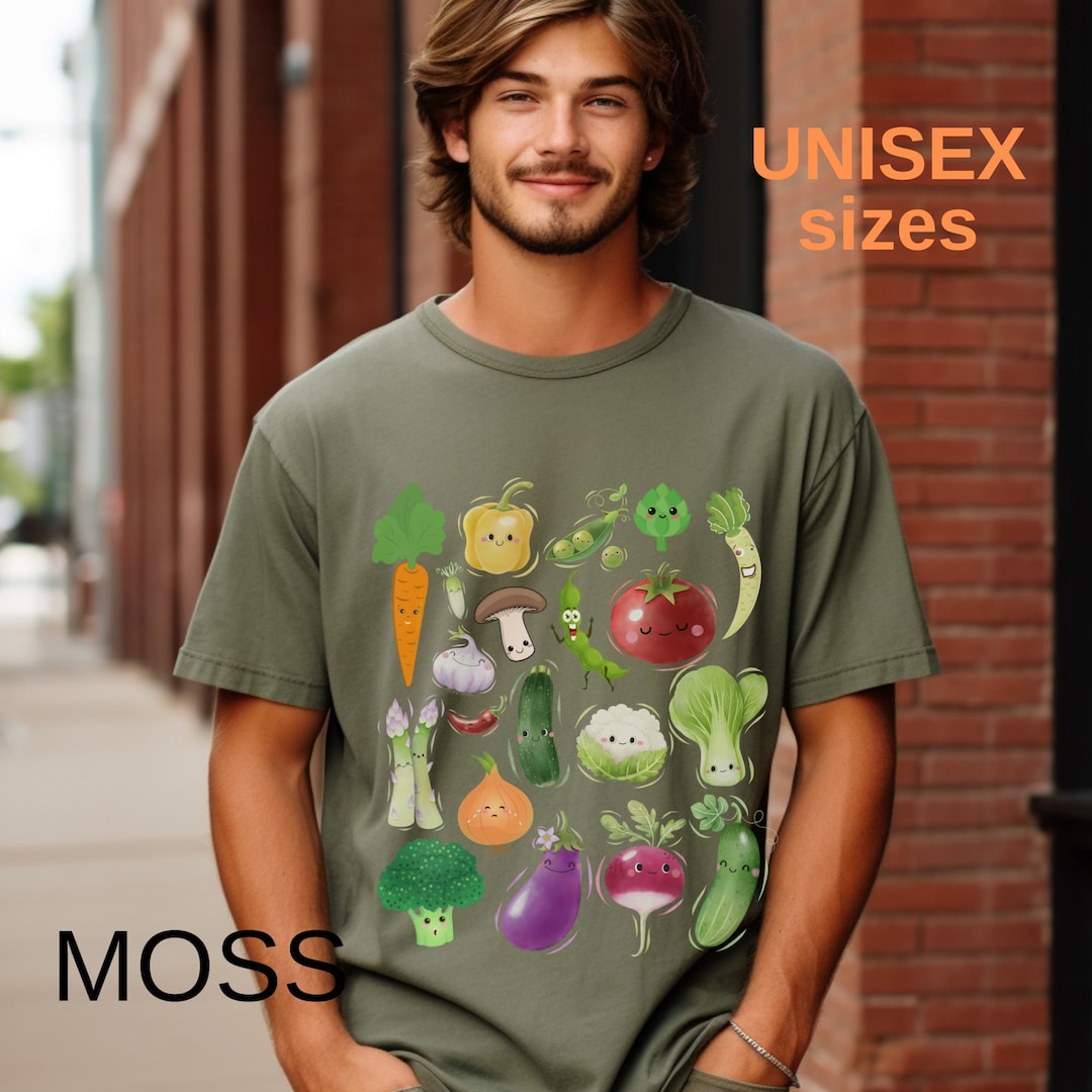 Funny Veggies Shirt Men Gardening Shirt Garden Shirt Trendy Summer ...