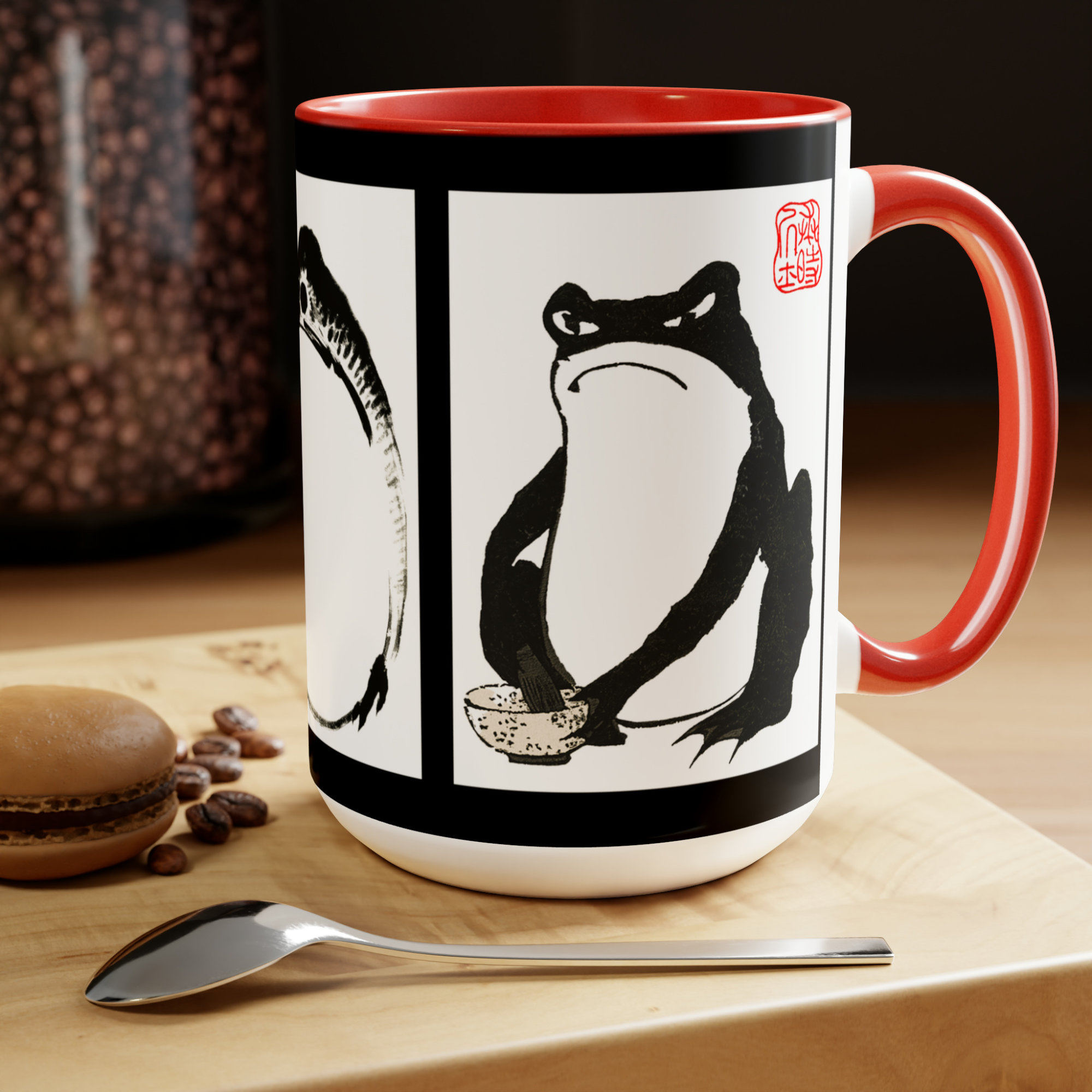 Frog Mug Unimpressed Frog Coffee Mug, Funny Grumpy Frog Gifts, Frog ...