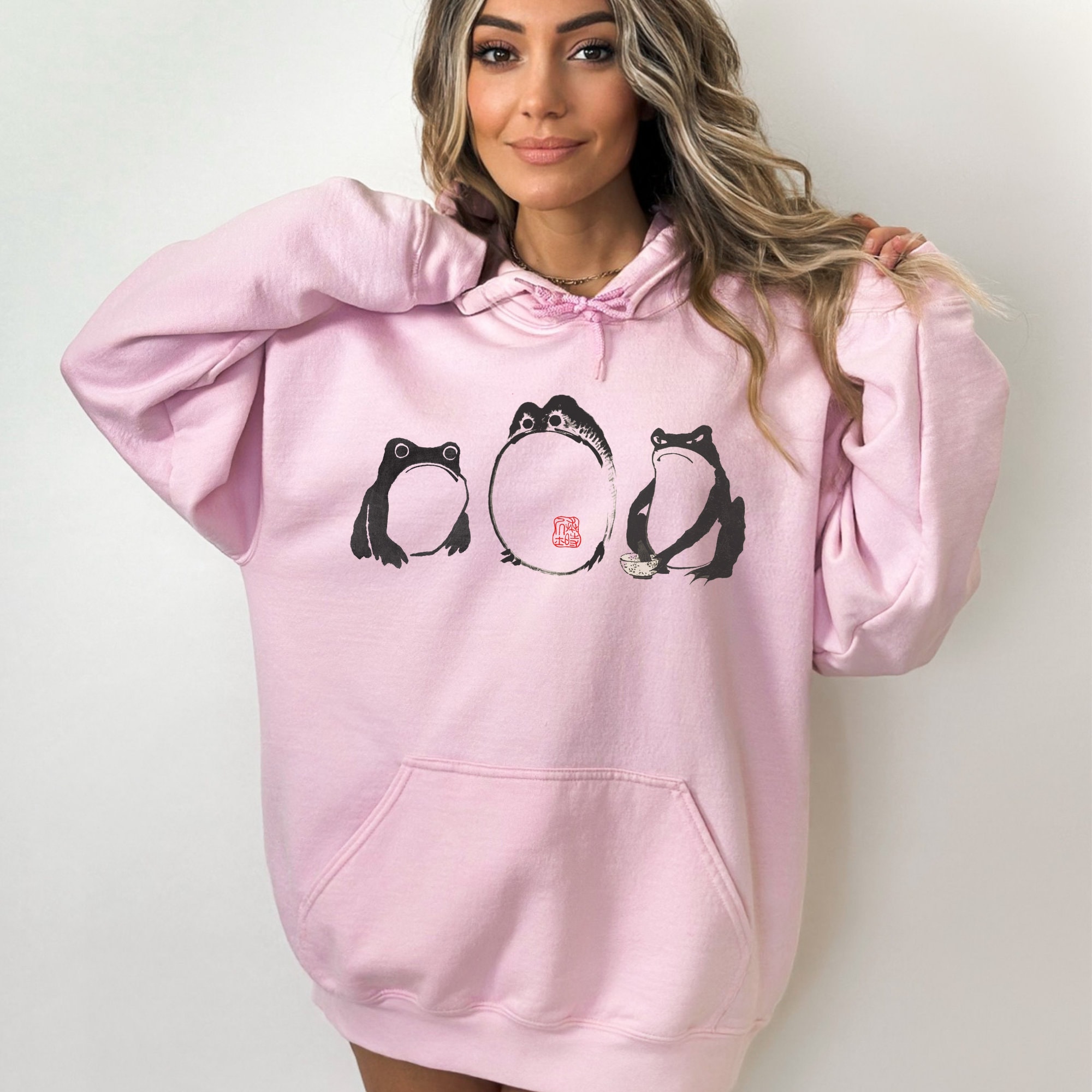 Frog Sweatshirt Hoodie, Grumpy Frog Sweat Shirt, Unimpressed Frog ...