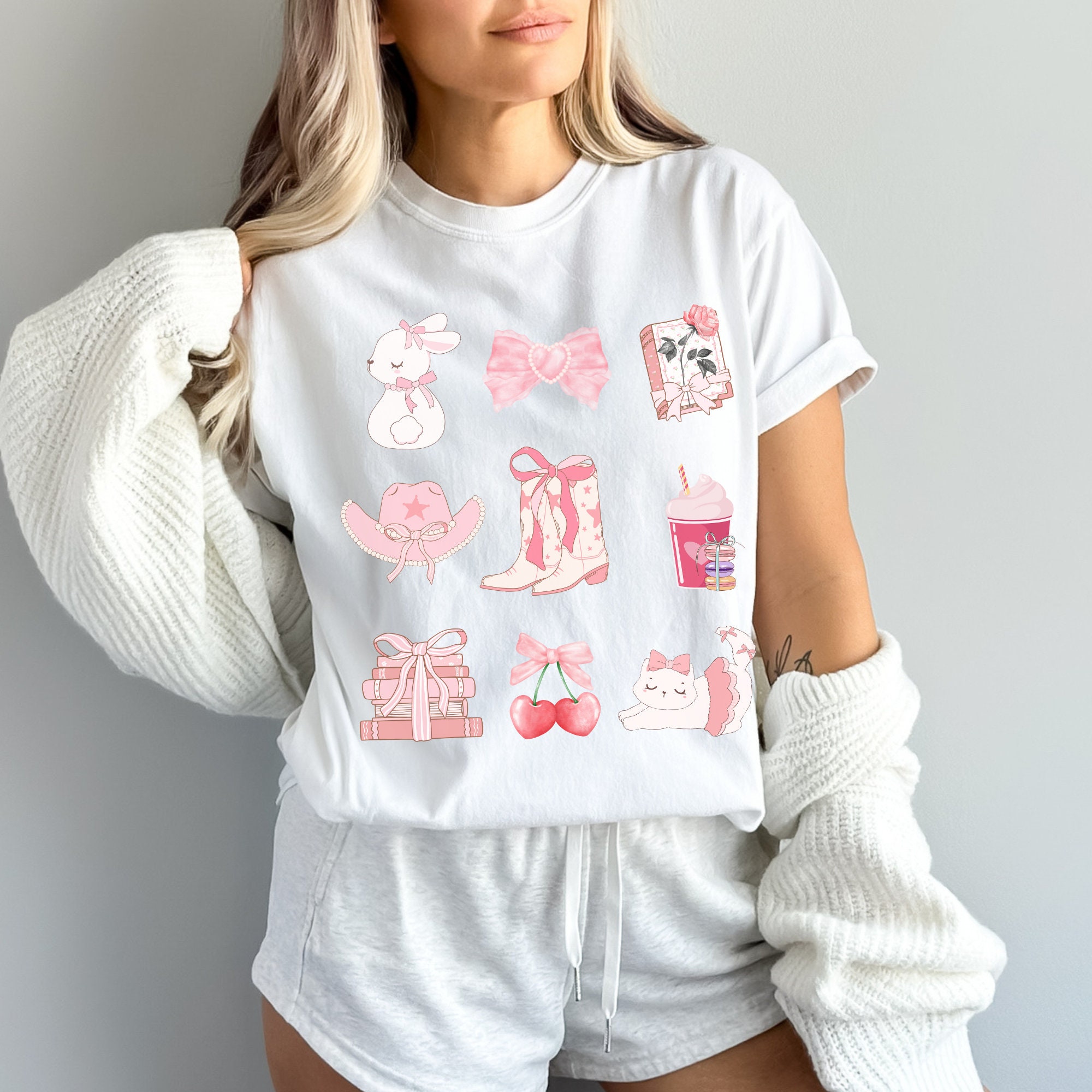 Coquette Shirt Bow Shirt Coquette Aesthetic Comfort Colors Coquette ...