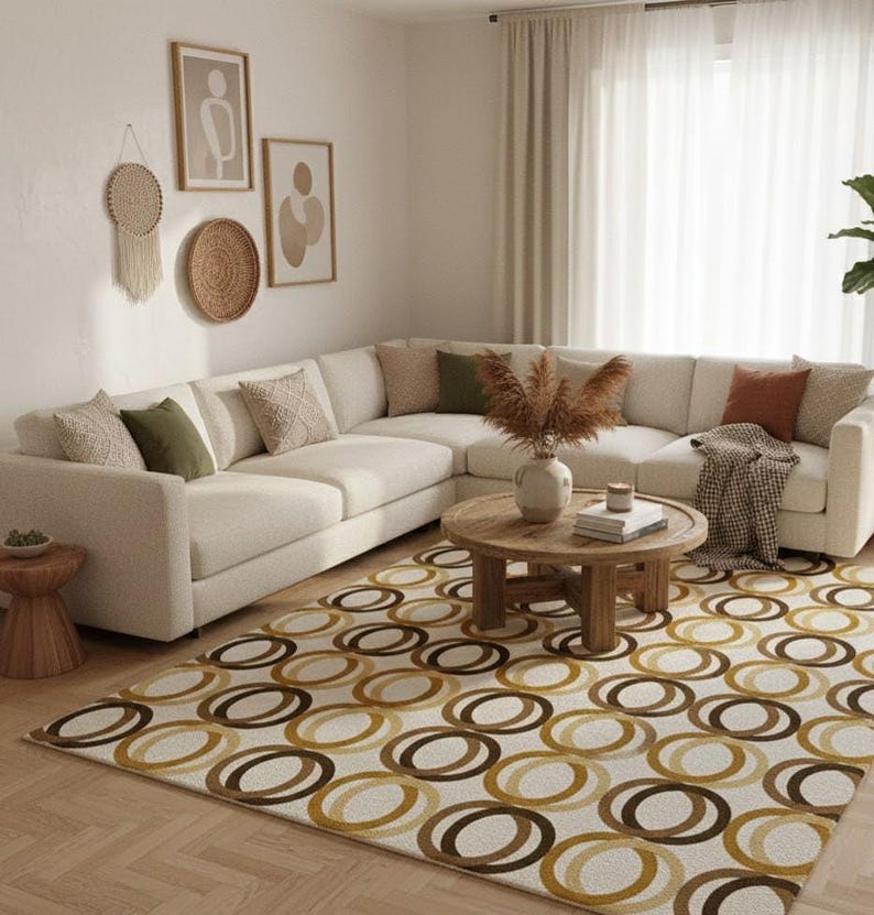 Seamless Abstract Geometric Patterns, Retro Mid Century Modern Papers ...
