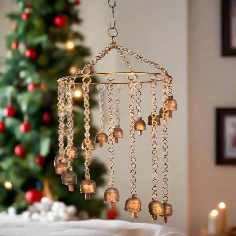 Spiral Hanging 16 Bell Wind Chime Metal Wind Chimes for Outside ...