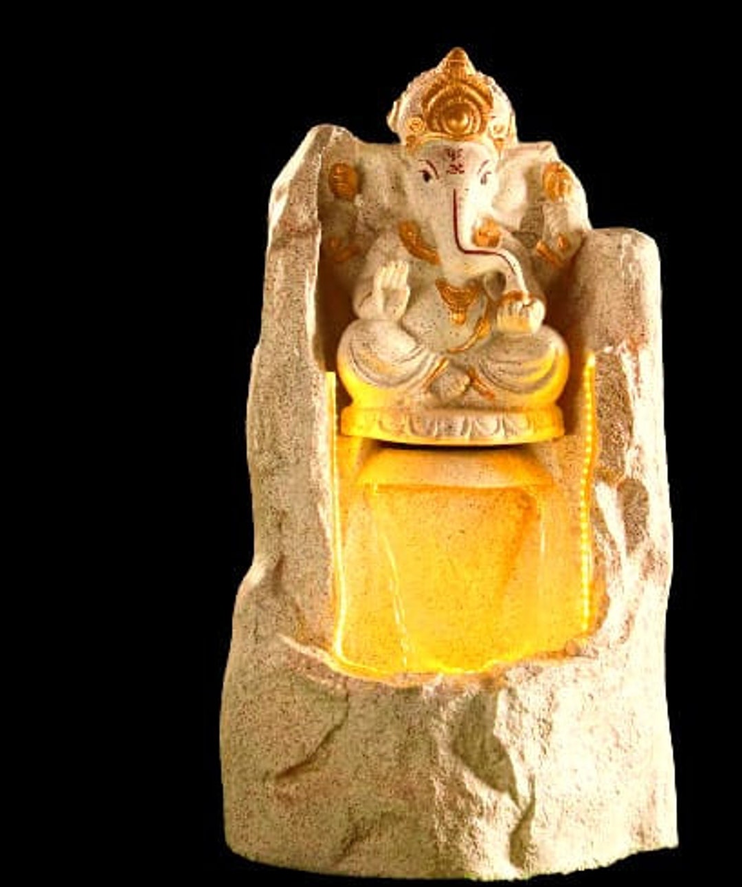 Ganesha Waterfall Fountain 2 Feet, 60 Cm Height Handmade Polyresin ...