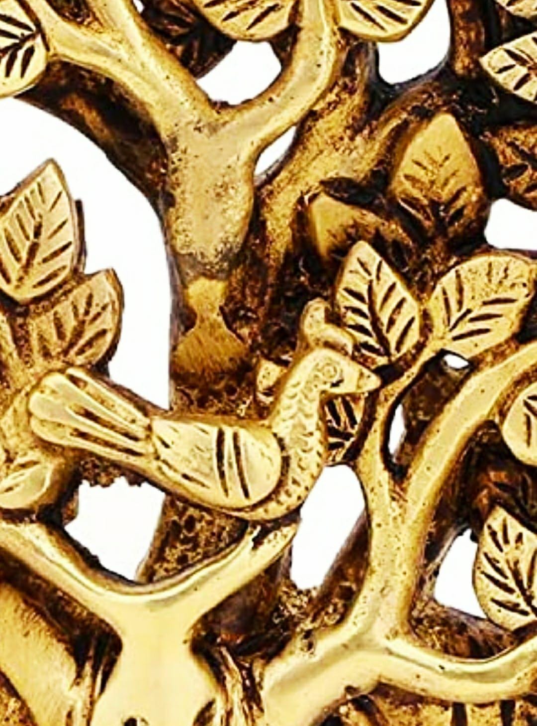 Metal Brass Tree of Life Wall Hanging Art Home Decor Living Room Brass ...