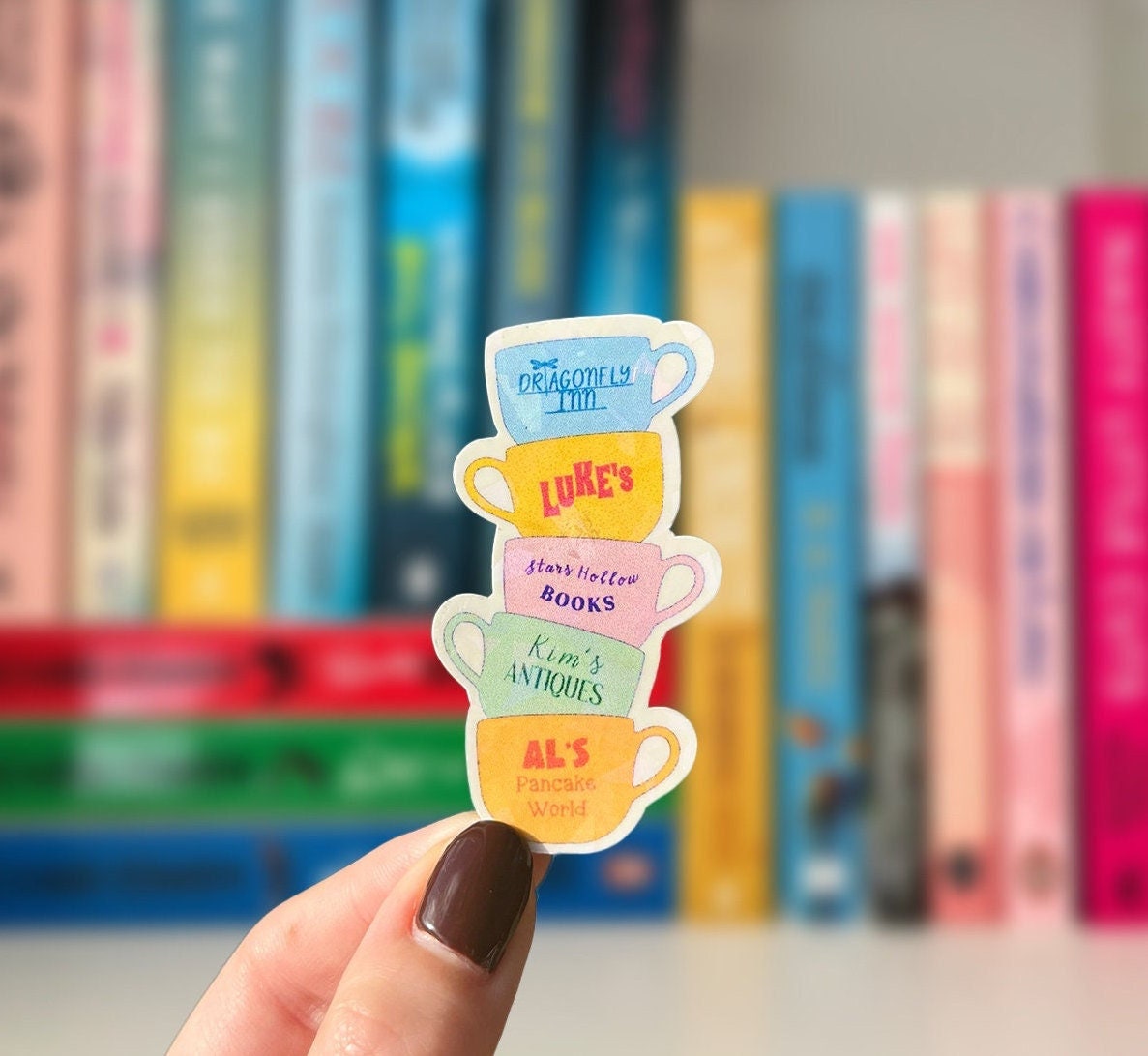 Gilmore Girls Mugs Stack Sticker Gilmore Girls Merch Etsy