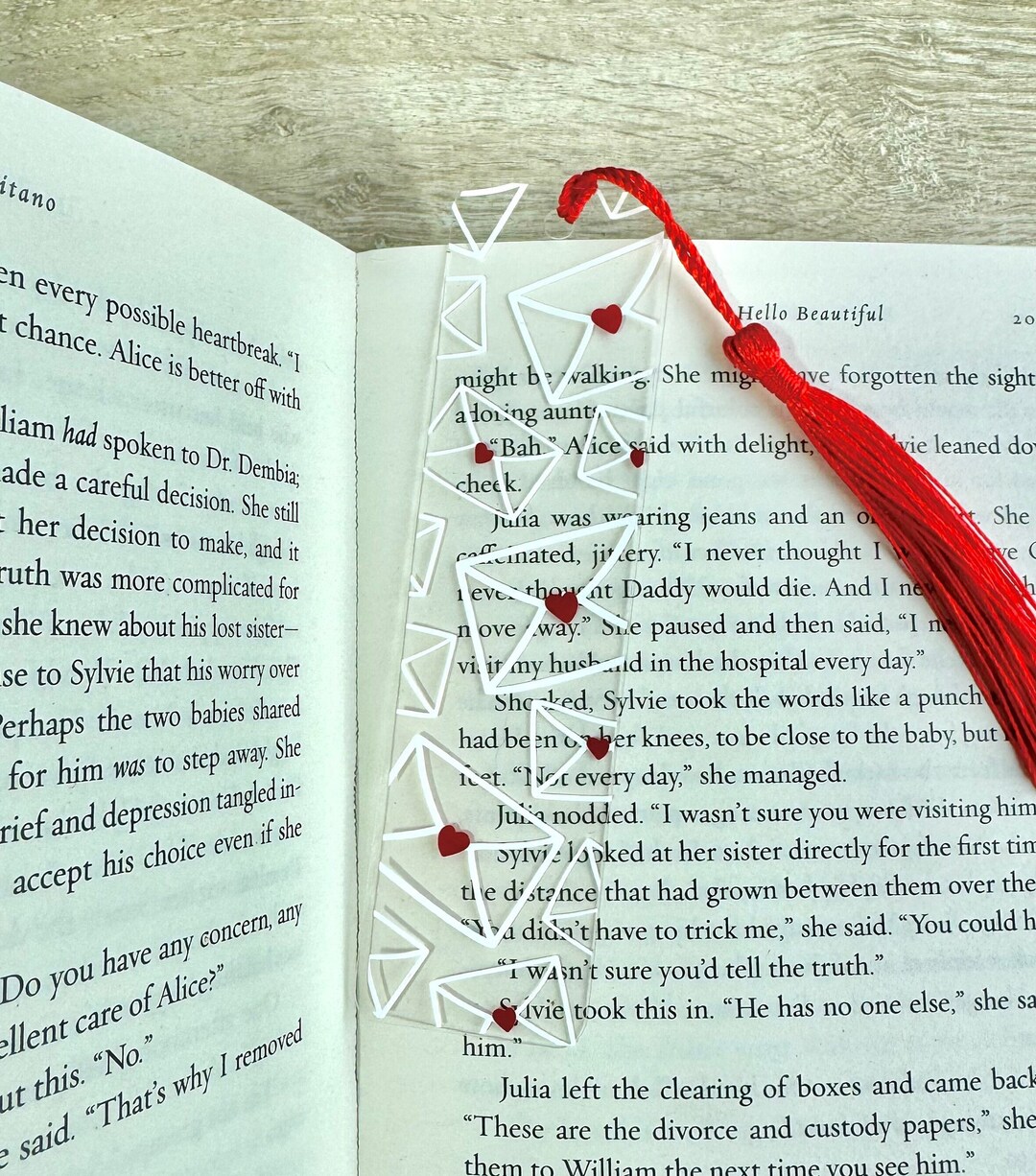 Heart Envelopes Bookmark | Acrylic Bookmark | Bookish Merch | Bookish ...