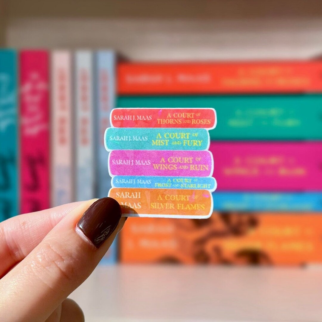 ACOTAR Book Stack Bookish Sticker Bookish Merch Bookish Gift - Etsy