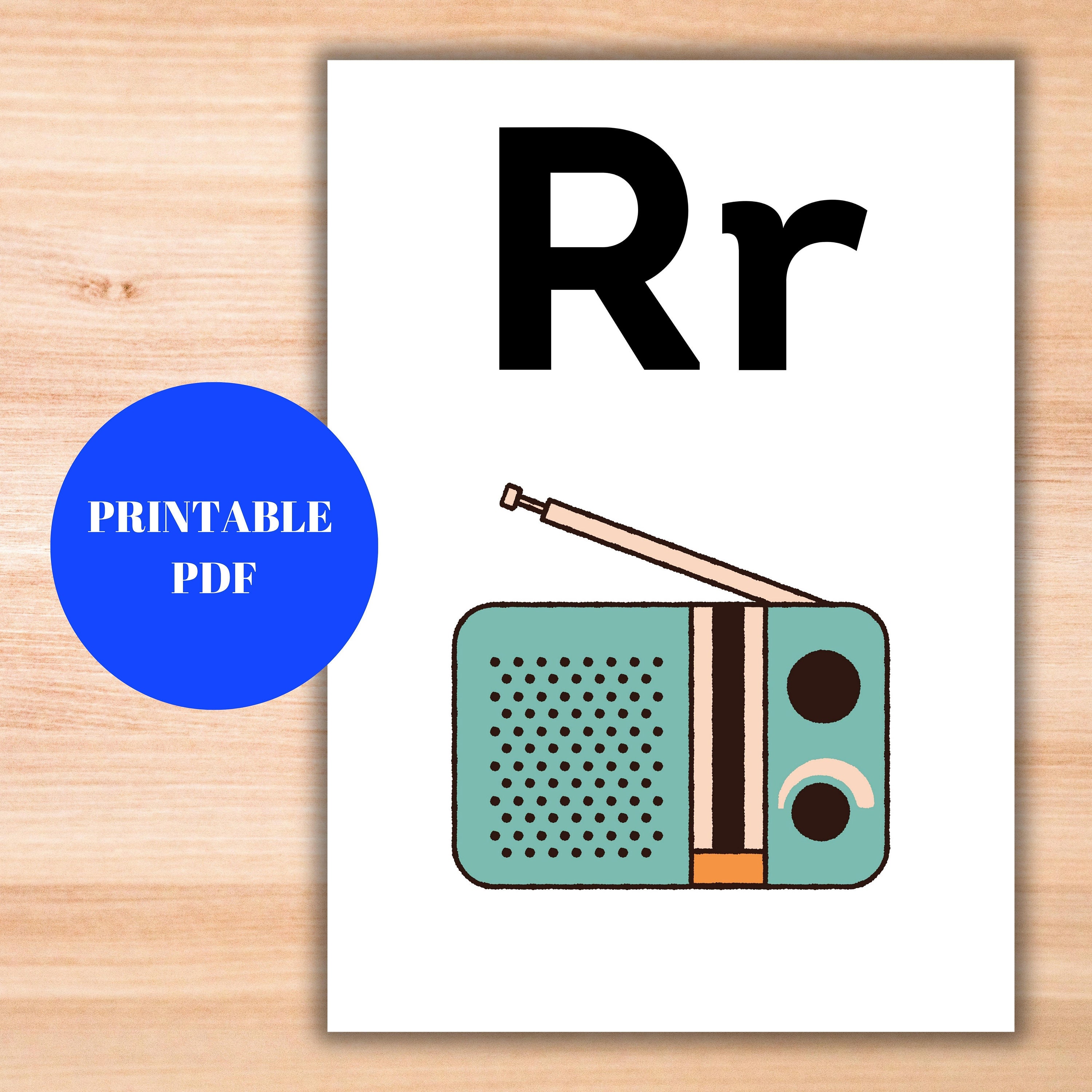 Alphabet & Number Flash Cards , ABC Printable Flashcards, Preschool ...