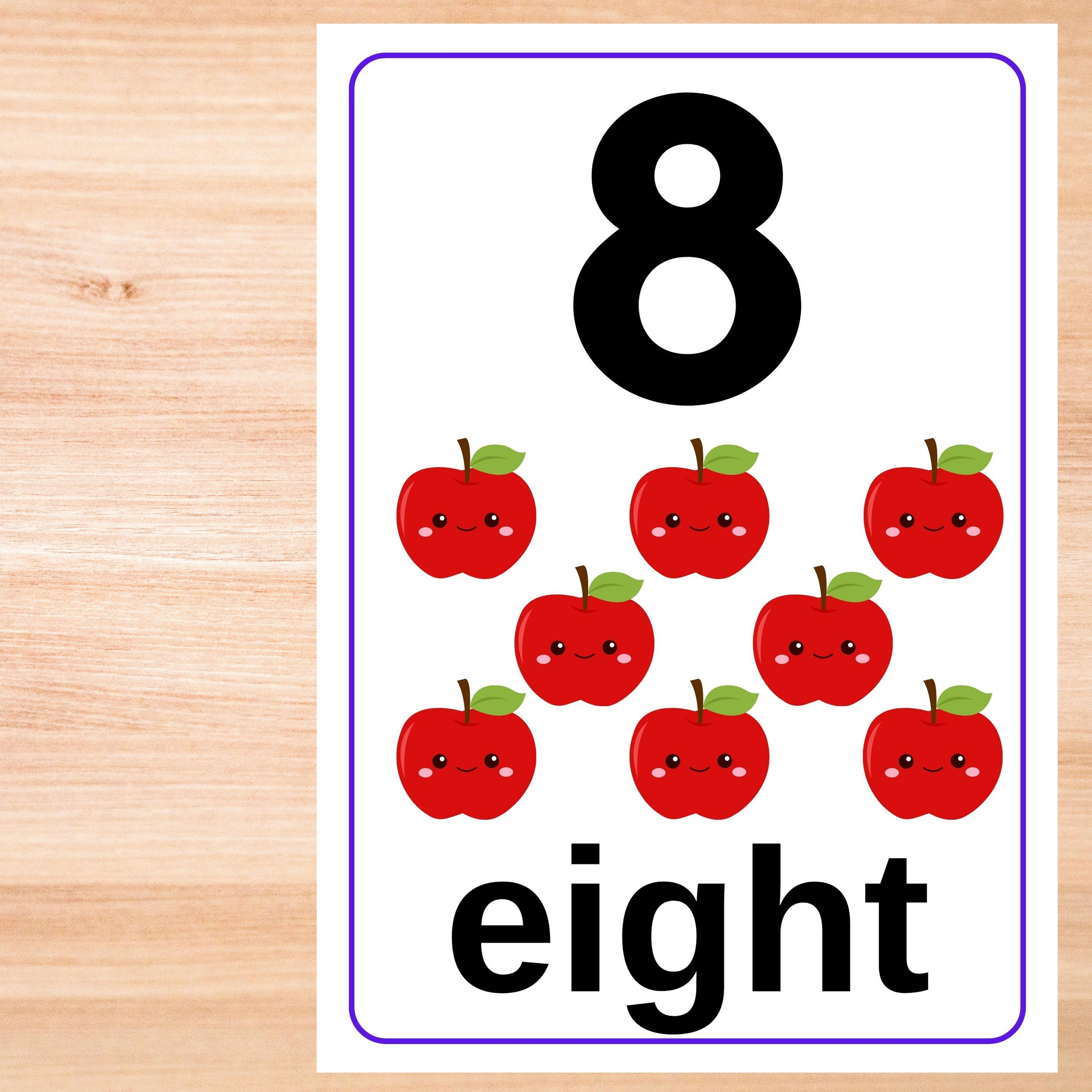 Alphabet & Number Flash Cards , ABC Printable Flashcards, Preschool ...