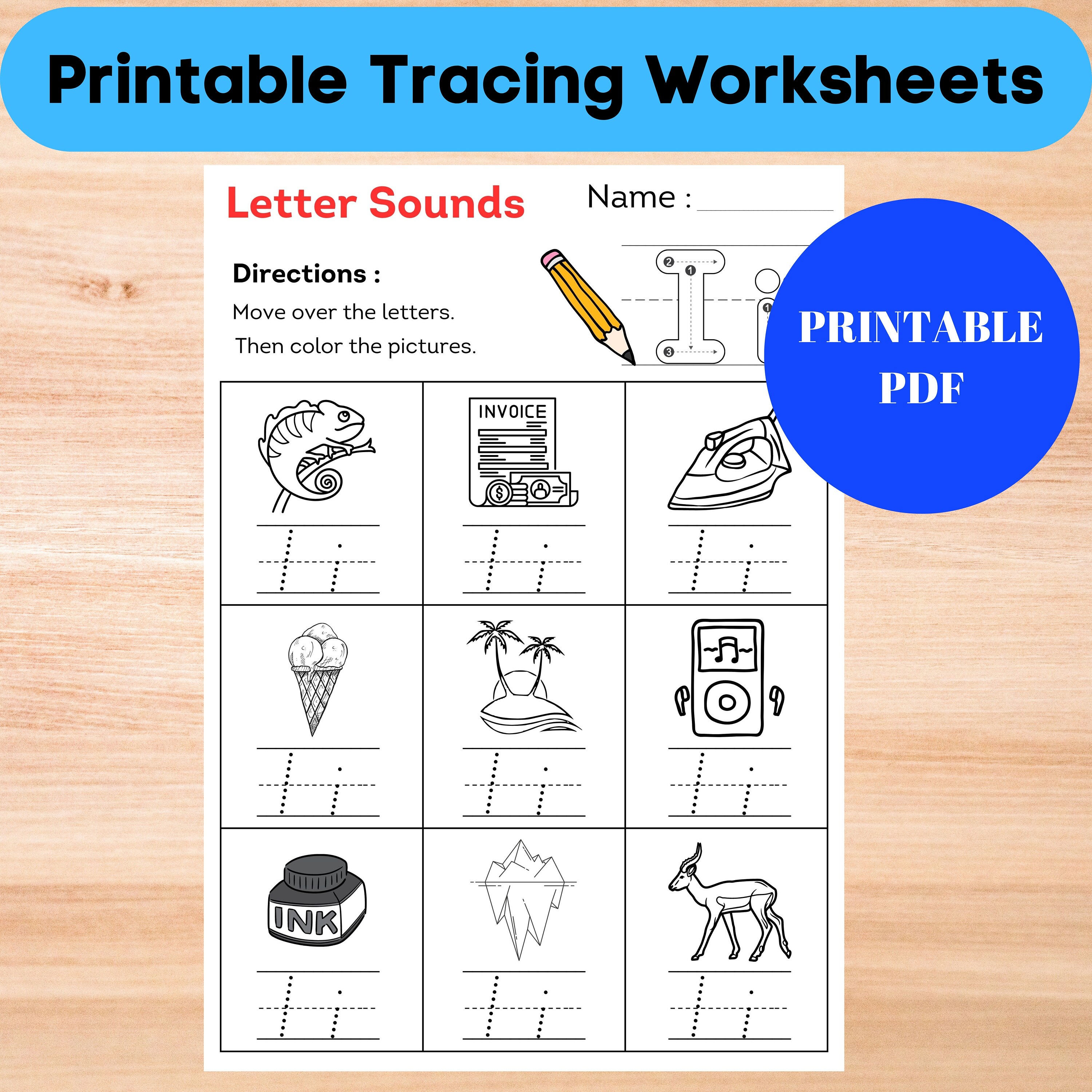 Beginning Sounds Worksheets , Preschool-1st Grade Phonics and Literacy ...