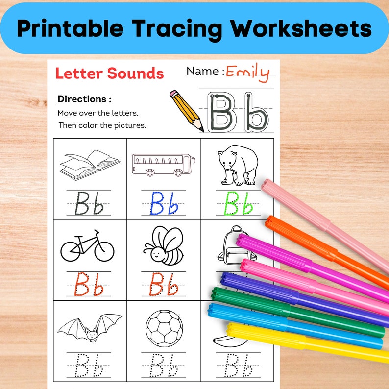 Beginning Sounds Worksheets , Preschool-1st Grade Phonics and Literacy ...