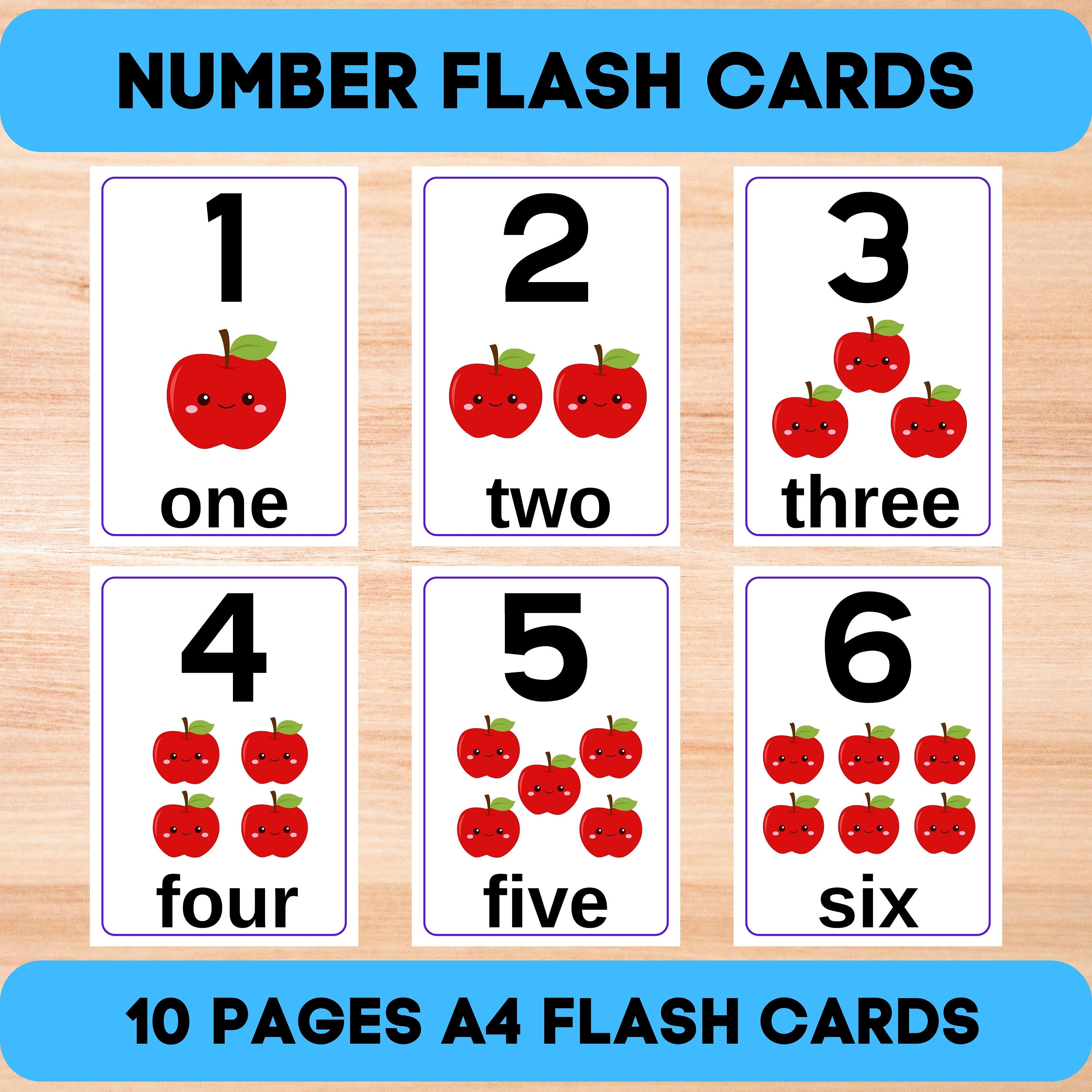 Alphabet & Number Flash Cards , ABC Printable Flashcards, Preschool ...