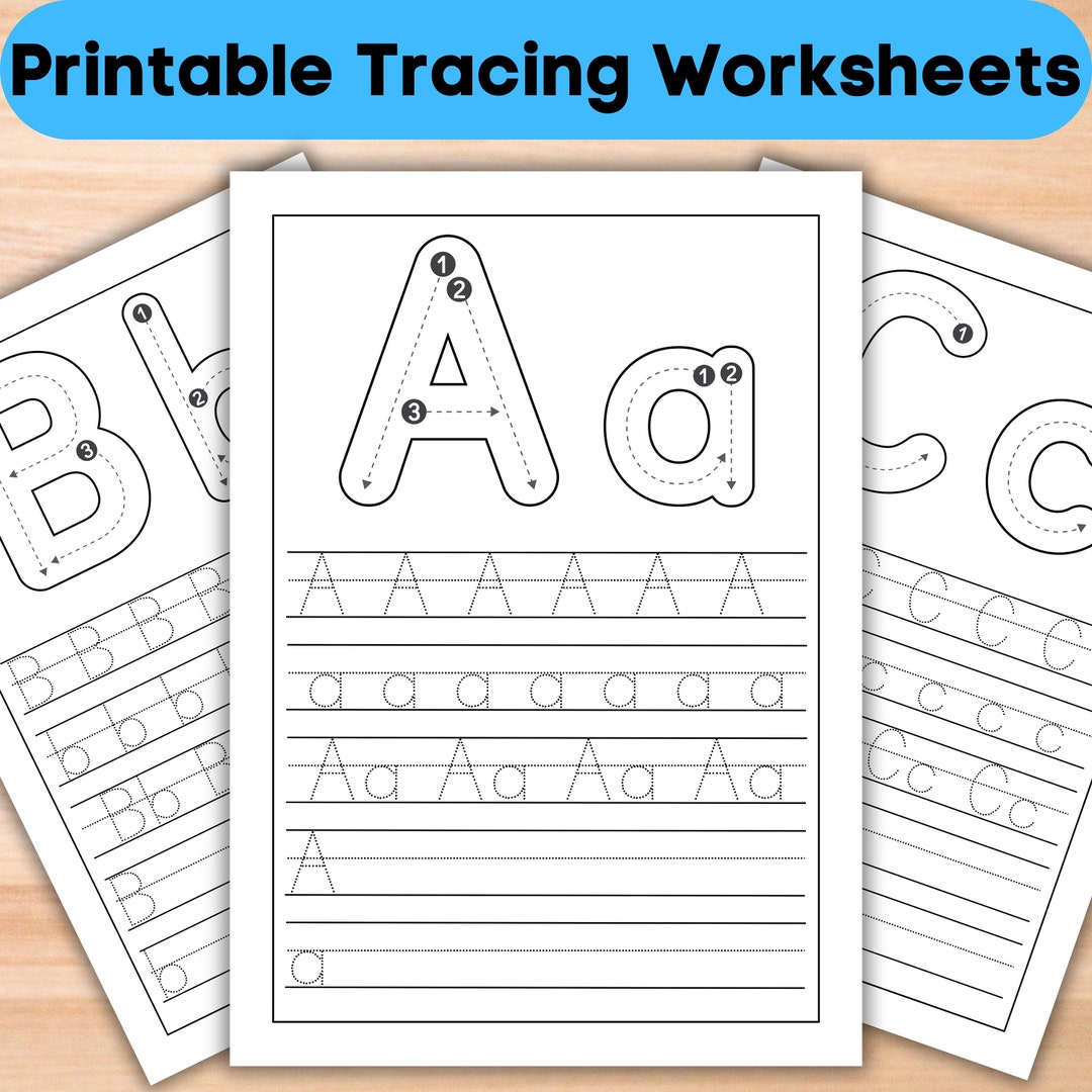 26 ABC Phonics Tracing Cards, Preschool Kindergarten Handwriting and ...