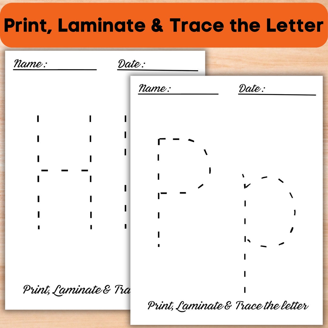 26 ABC Phonics Tracing Cards, Preschool-kindergarten Handwriting and ...