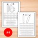 Tracing Numbers Worksheet, Numbers Handwriting Practice, 1 to 20 Basic ...