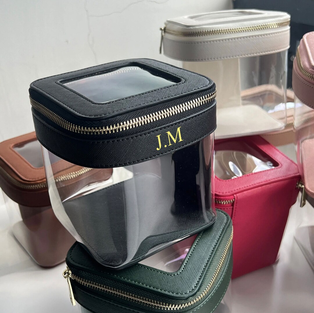 Custom Letters Clear Transparent Cosmetic Bag Waterproof Makeup Bag ...